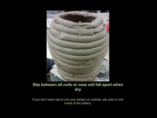 Coil pot presentation, ceramics lesson plan | PPTX