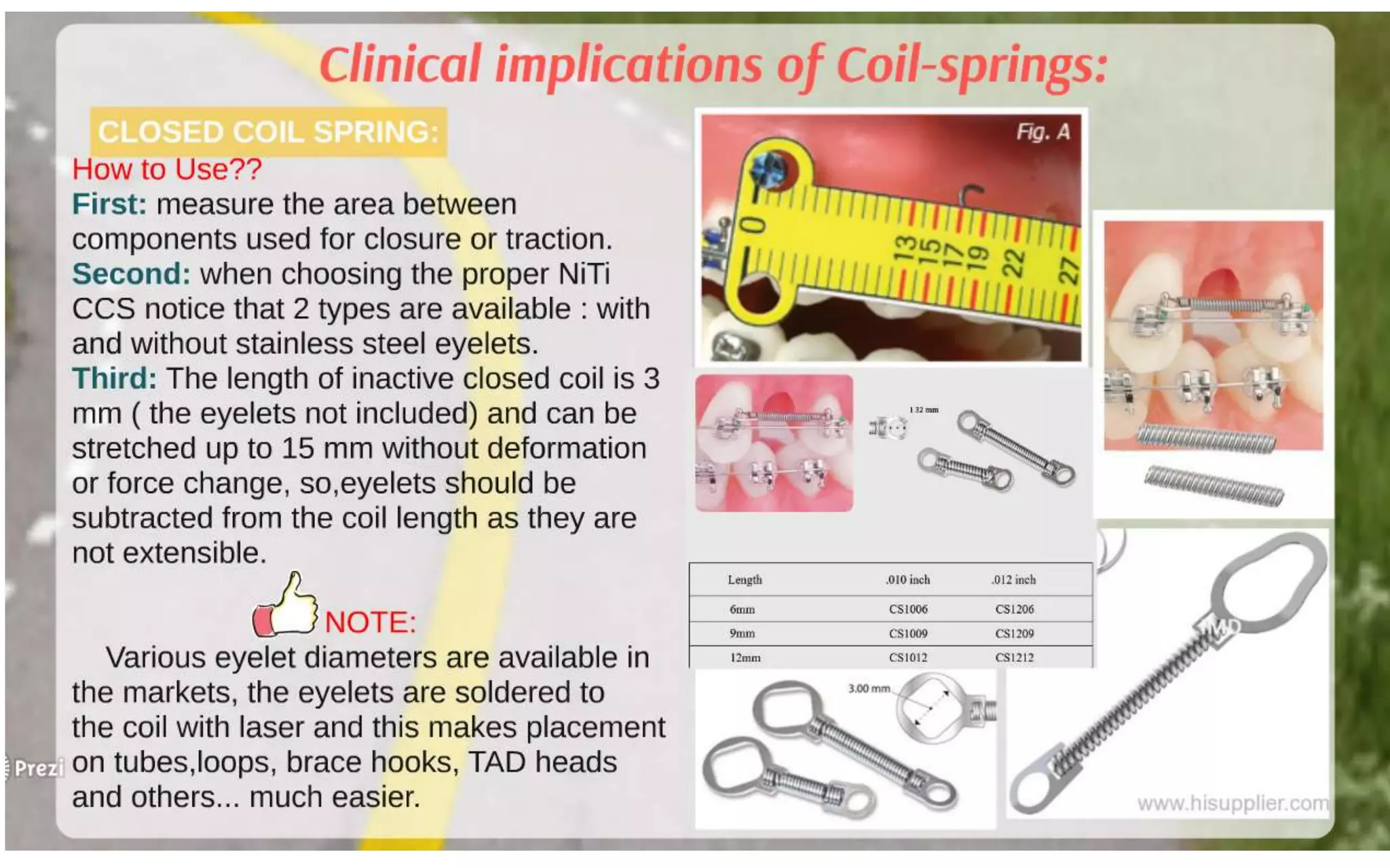 Orthodontic Coil spring | PPTX