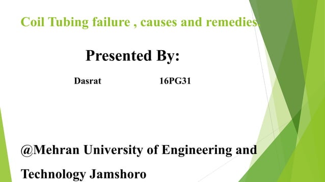 Coil tubing and its application, failures and causes of failures | PPTX ...