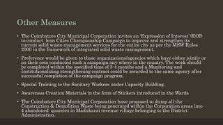 Coimbatore Solid waste management | PPTX