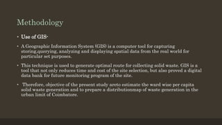 Coimbatore Solid waste management | PPTX
