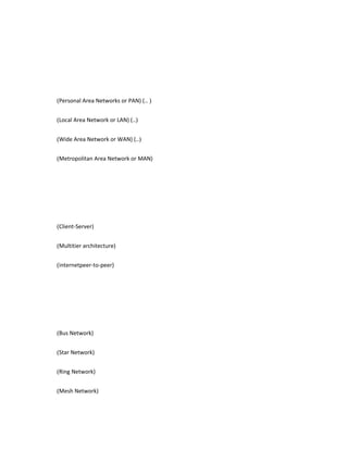 Coimputer network | RTF | Computer Networking | Computing