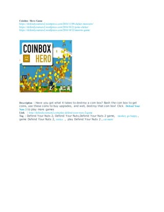 Coinbox hero game | DOCX