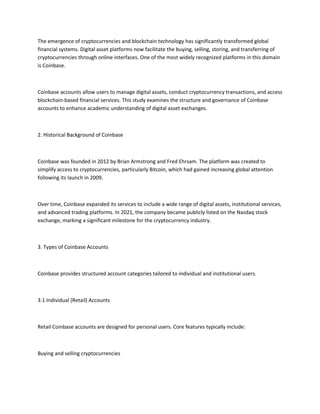 An Analytical Study of Coinbase Accounts: Digital Asset Management ...