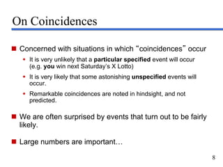 Coincidences | PDF