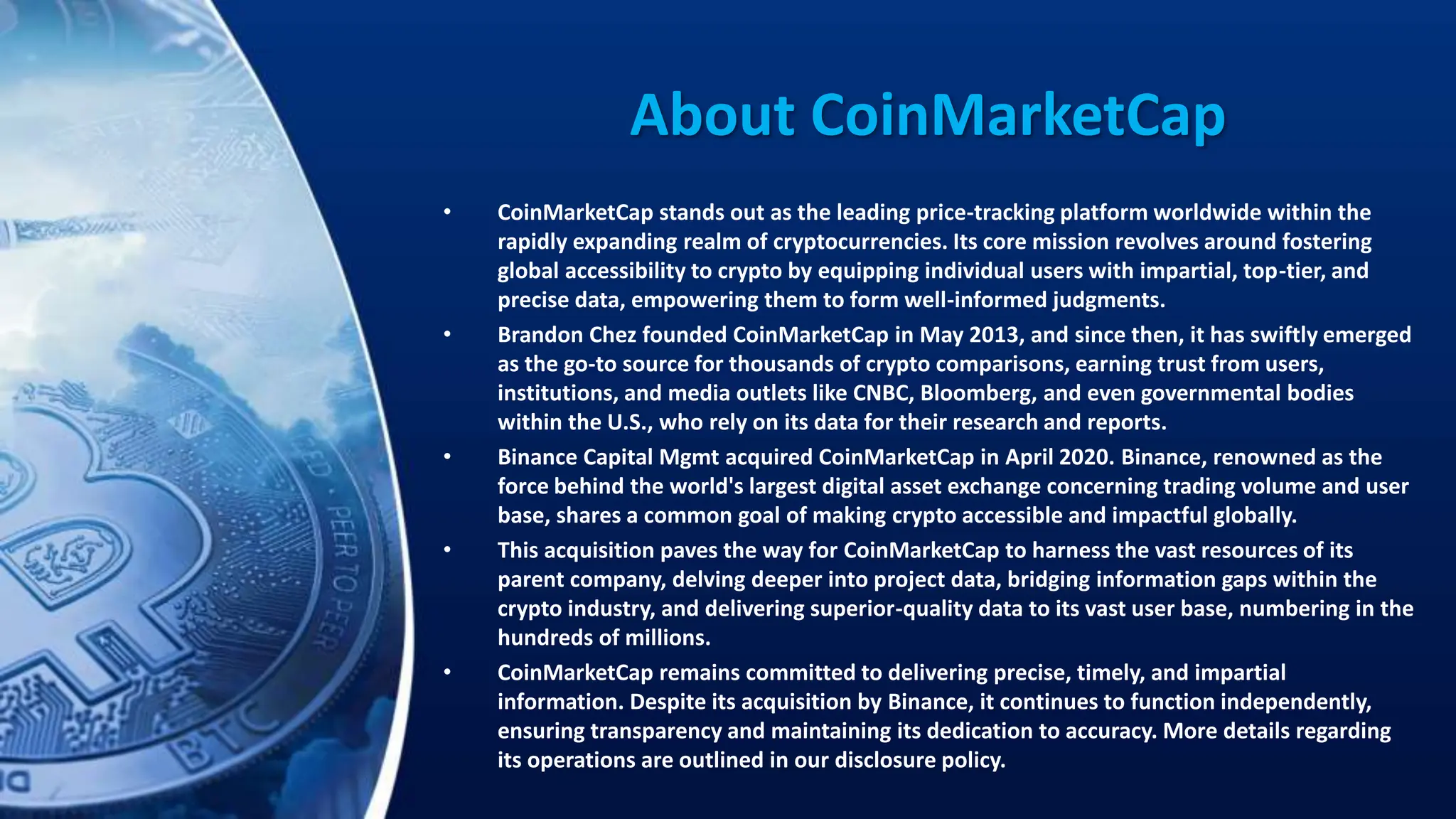 Coinmarketcap Exchange and Coinmarketcap | PPTX