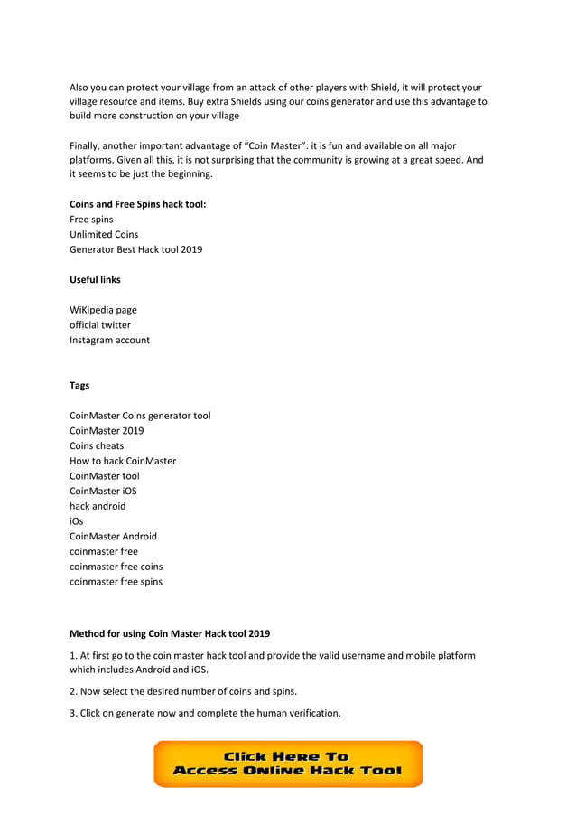 Coin master cheat android | PDF