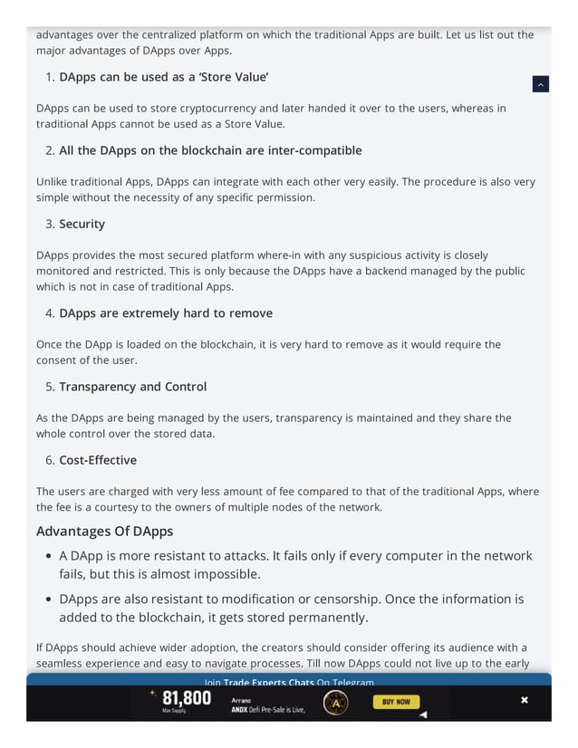 Coinpedia Org Information Dapps Decentralised Applications Pdf