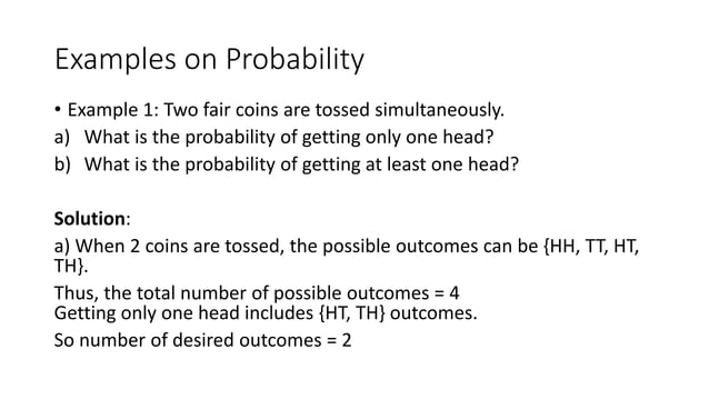 Coin probability | PPTX