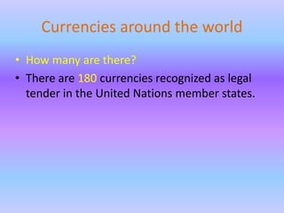 Coins around the world in alphabetical order | PPT