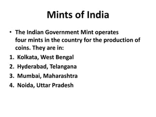 Coins of india ppt | PPTX