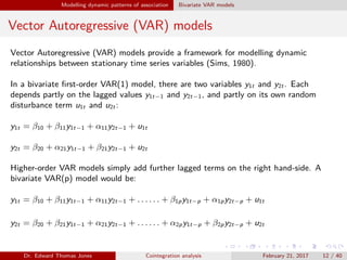 Cointegration analysis: Modelling the complex interdependencies between financial assets | PDF