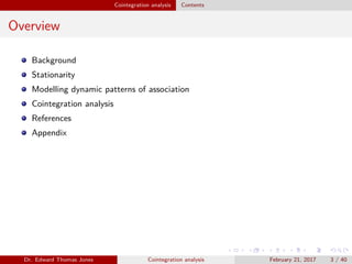 Cointegration analysis: Modelling the complex interdependencies between financial assets | PDF