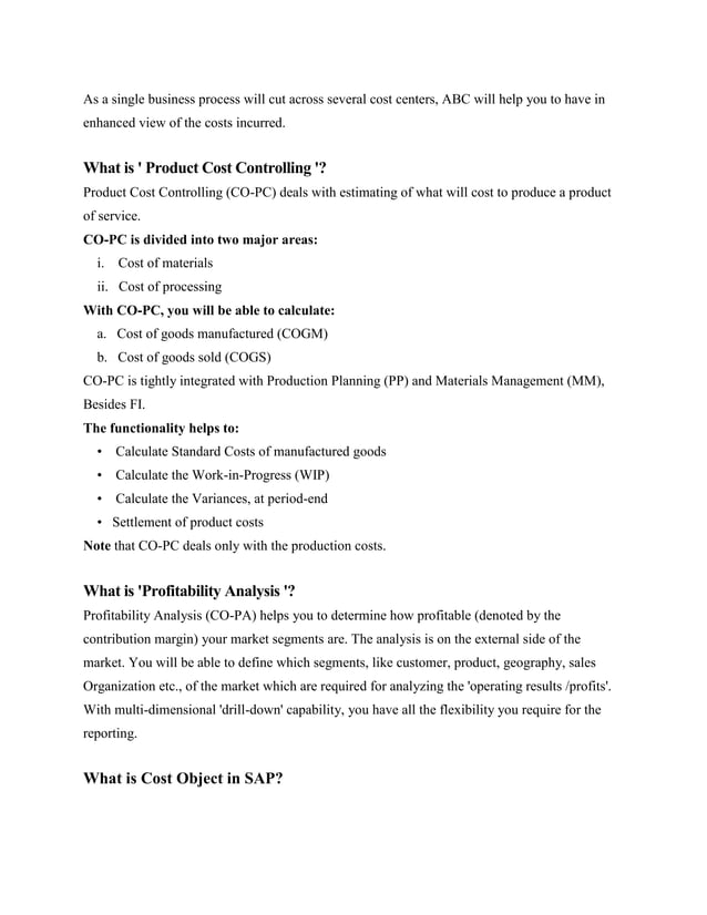Co interview questions and asnwers. | PDF