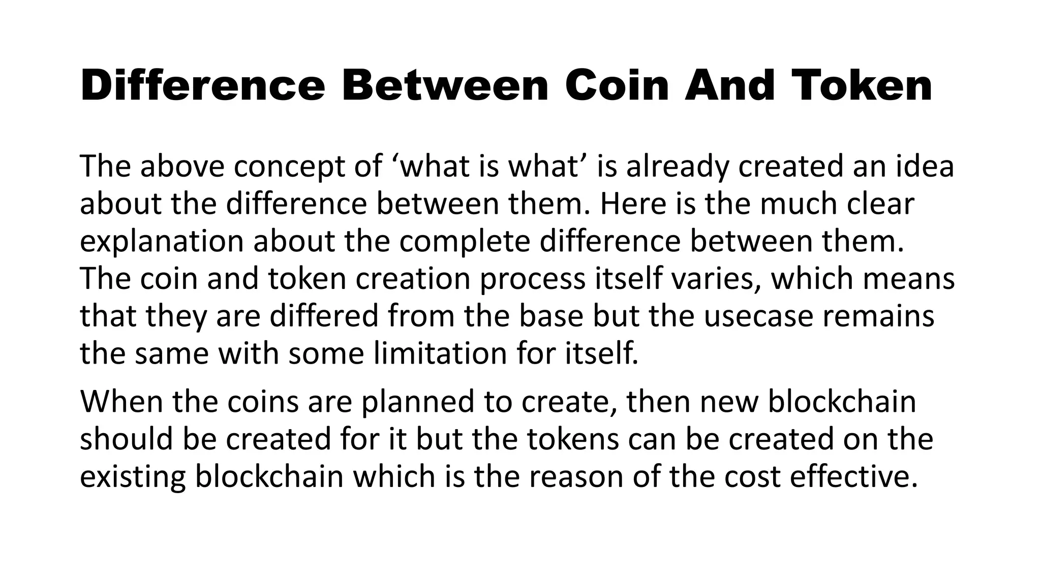 Coin vs token | PPTX