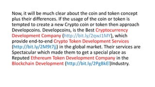 Coin vs token | PPTX | Currencies | Economy