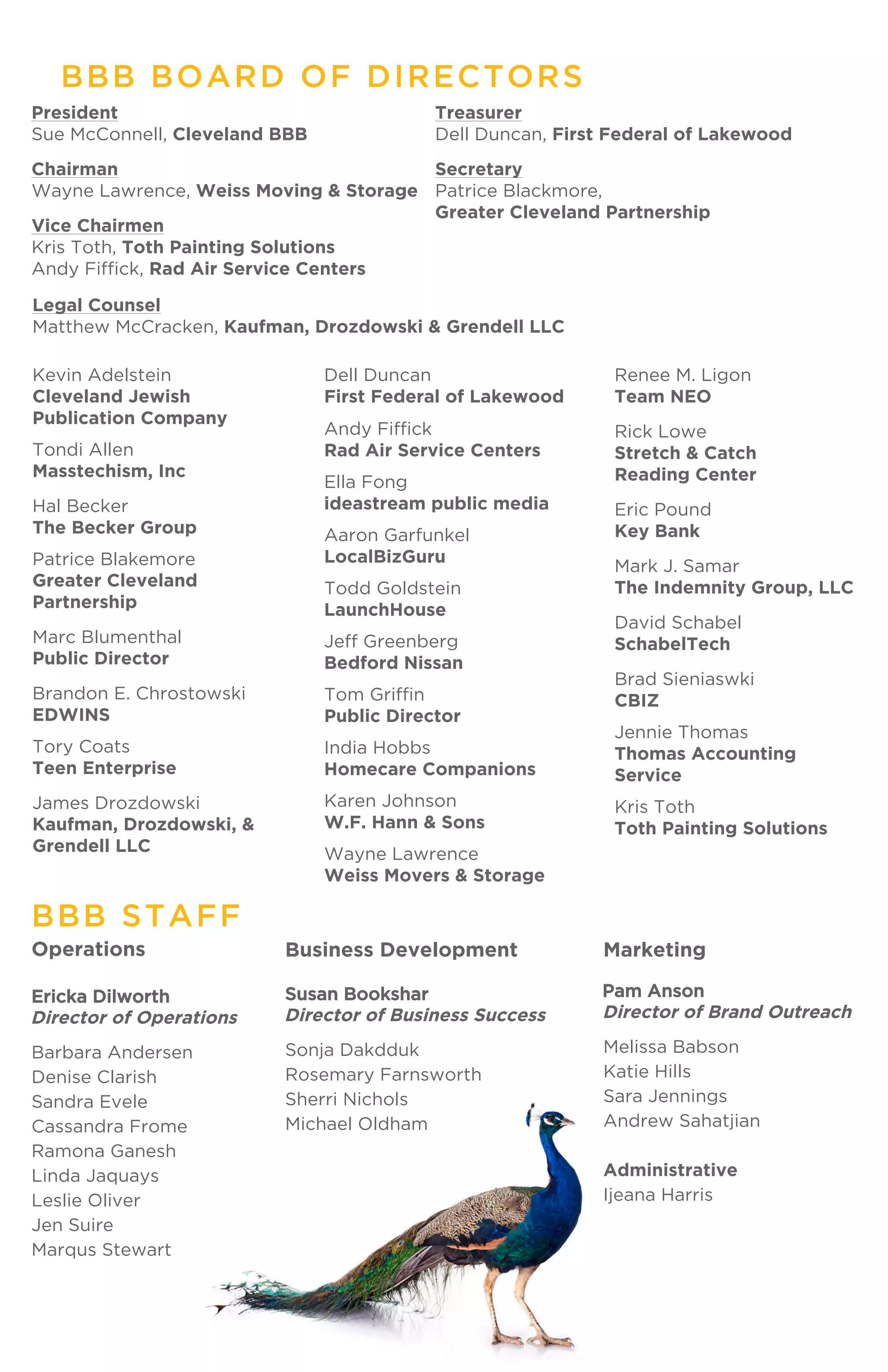 BBB Serving Greater Cleveland's 2023 Celebration of Integrity | PDF