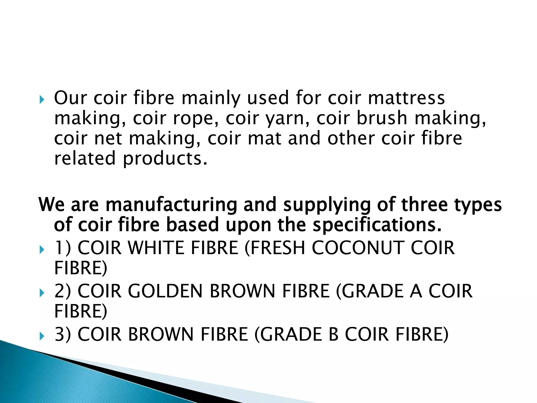 Coir fiber | PPTX
