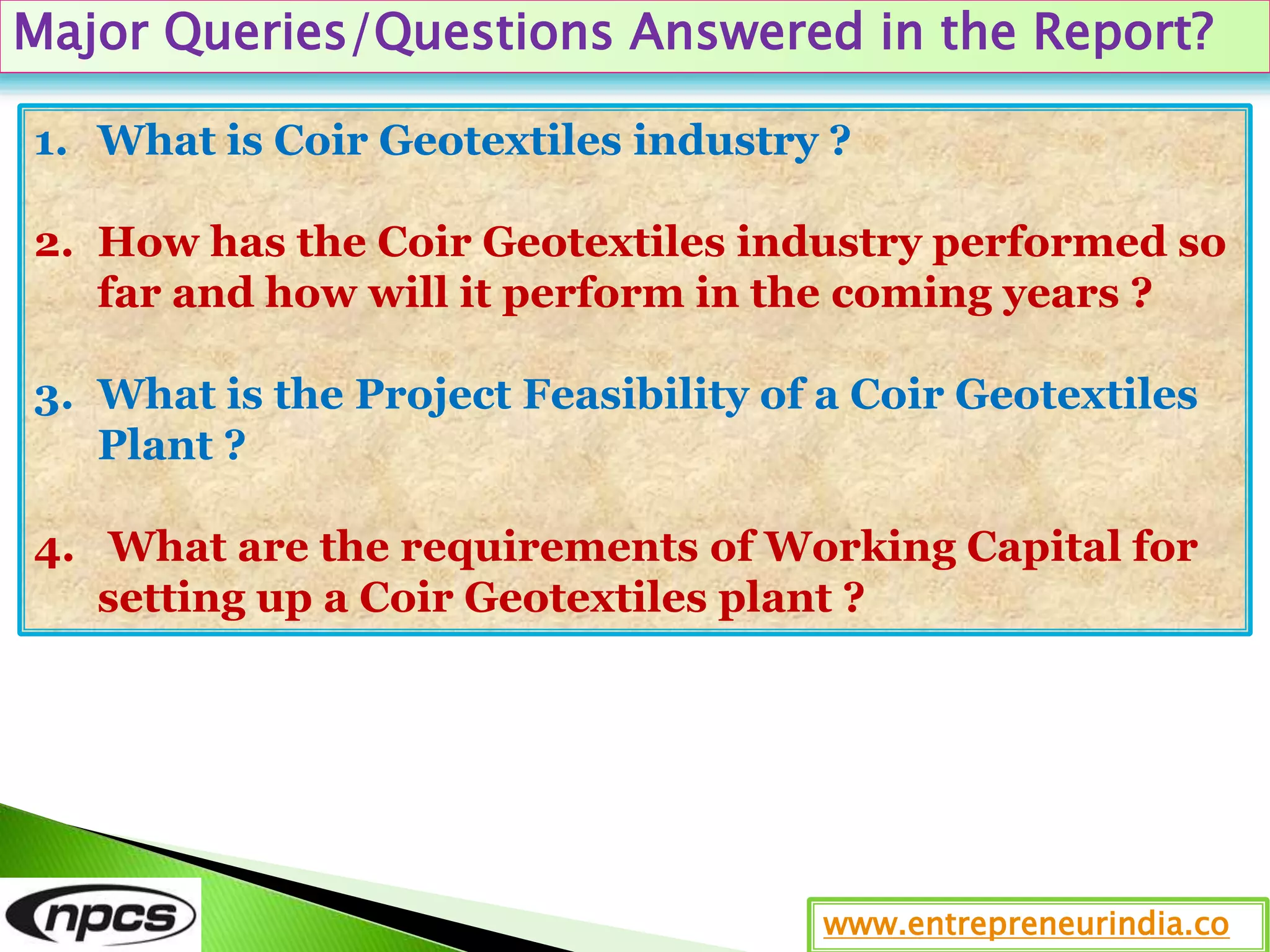 Coir Geotextiles, Coir Nettings / Geotextiles, Coir Woven Bhoovastra ...