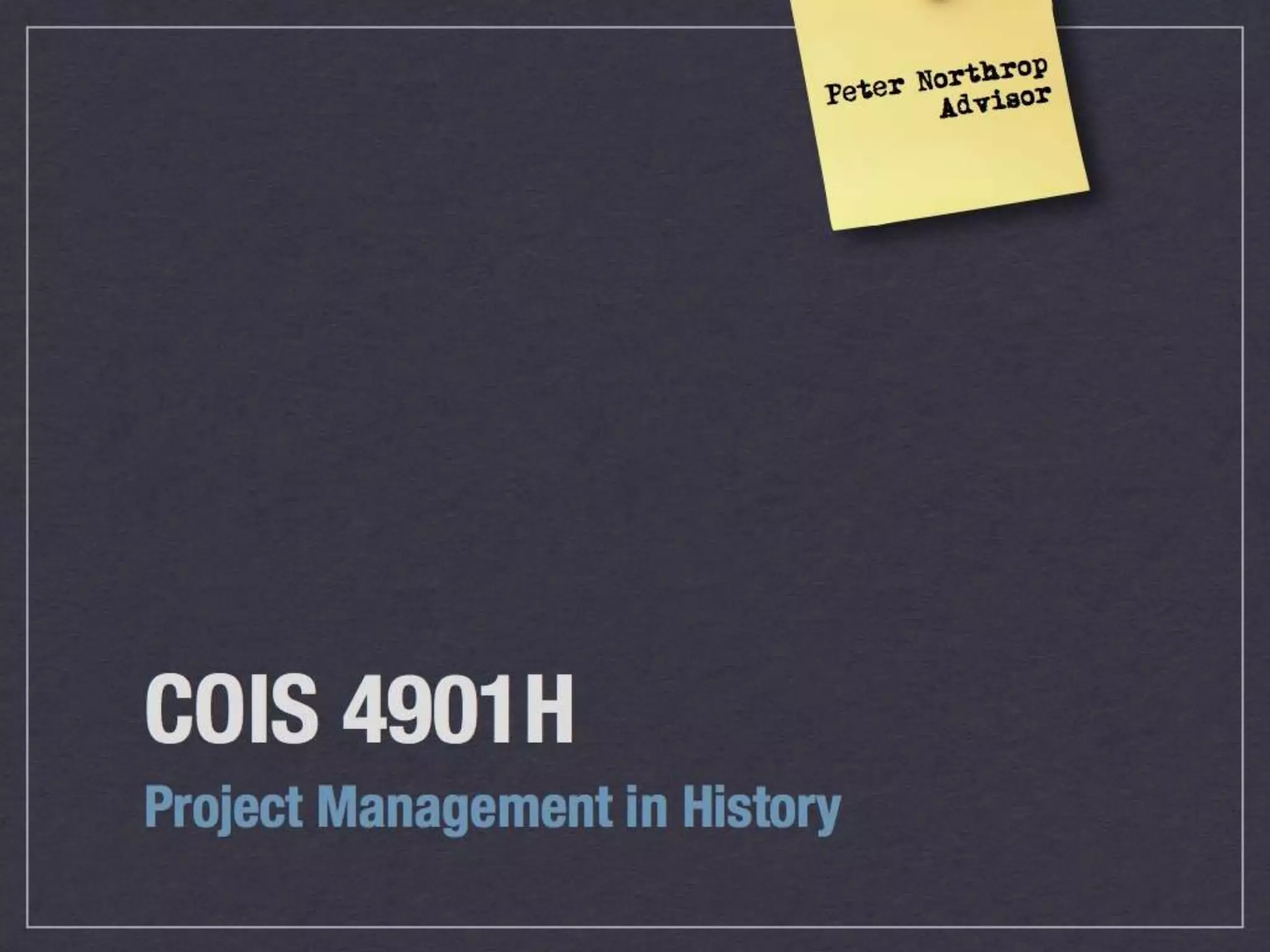 A History of Project Management | PPTX