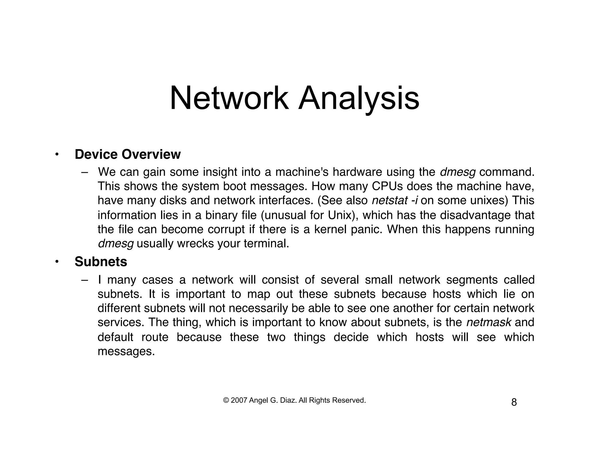 Lesson 01 - Network Assessment | PDF