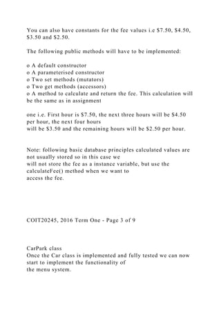 COIT20245, 2016 Term One - Page 1 of 9 Assessment detail.docx