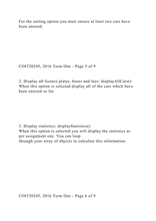 COIT20245, 2016 Term One - Page 1 of 9 Assessment detail.docx