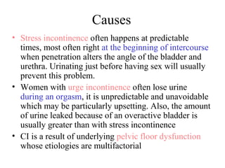 Coital incontinence | PPT