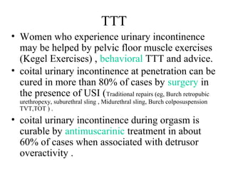 Coital incontinence | PPT