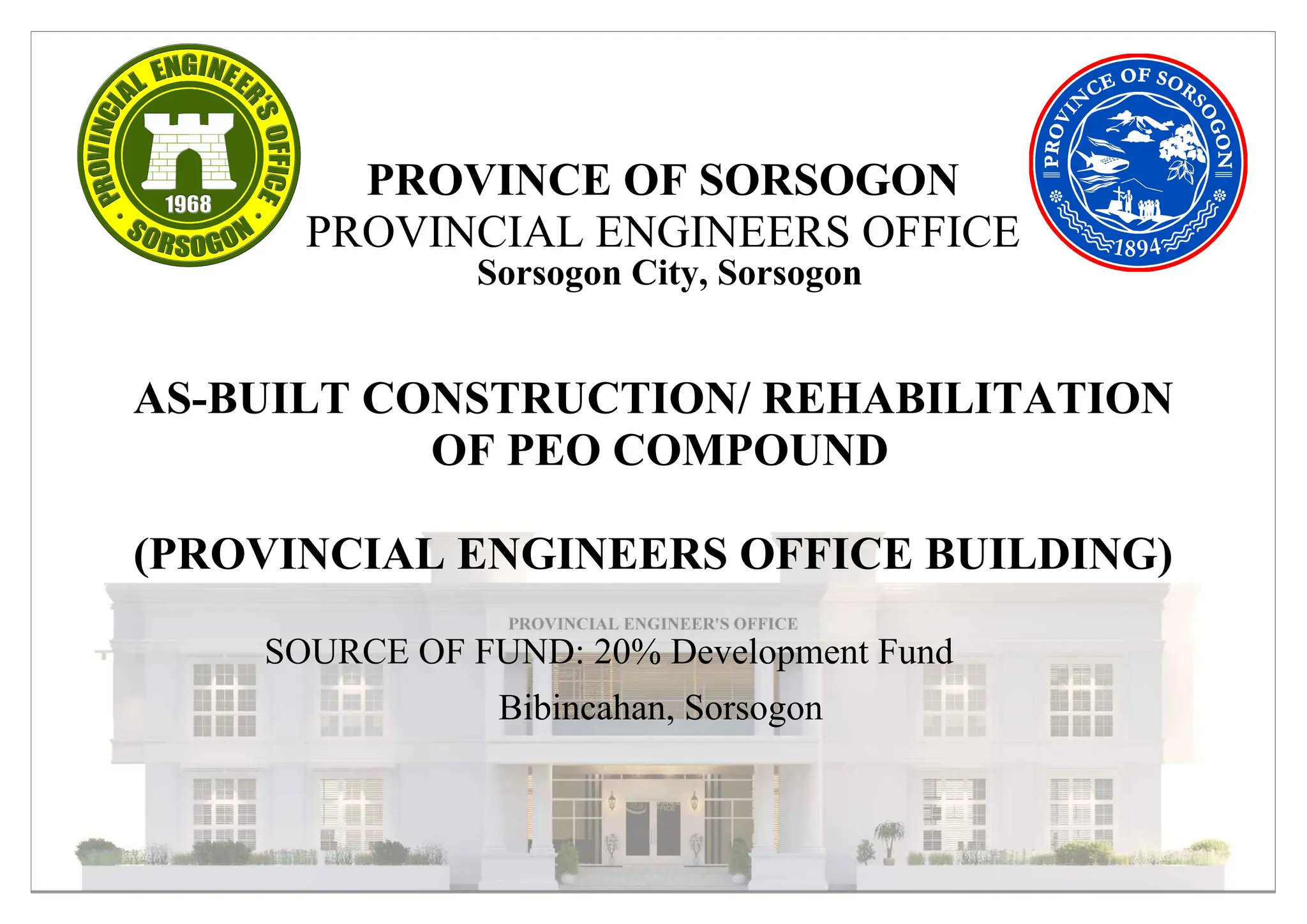 COVER SHEET FOR GOVERNMENT PROJECTS...... | PDF