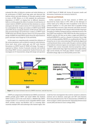 Crimson Publishers-Performance Analysis of CNFET Based 6T SRAM | PDF