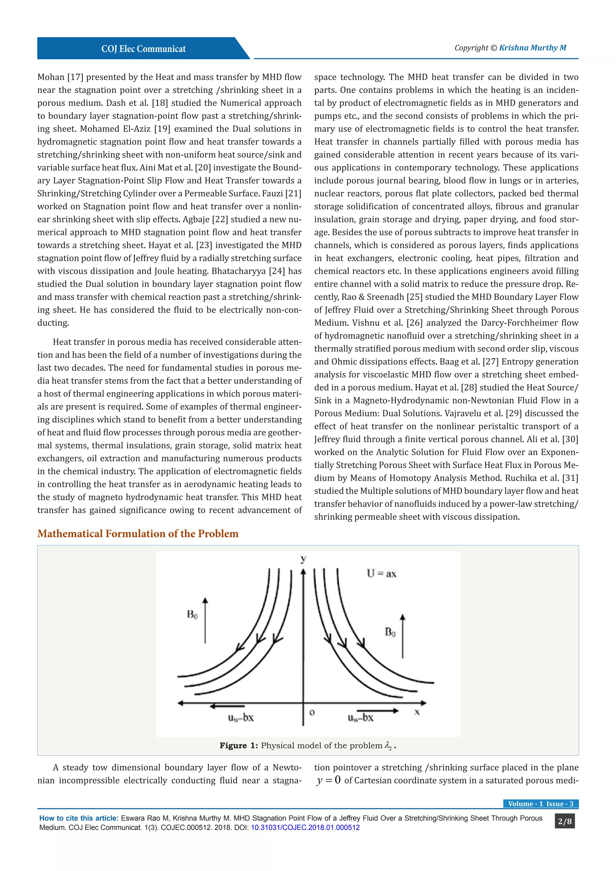 MHD Stagnation Point Flow of a Jeffrey Fluid Over a Stretching ...