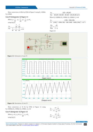 CFOA based Integrator Suitable for Analog Signal Processing_ Crimson ...