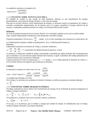 Unidad 1 conceptos fundamentales de circuitos electricos | PDF