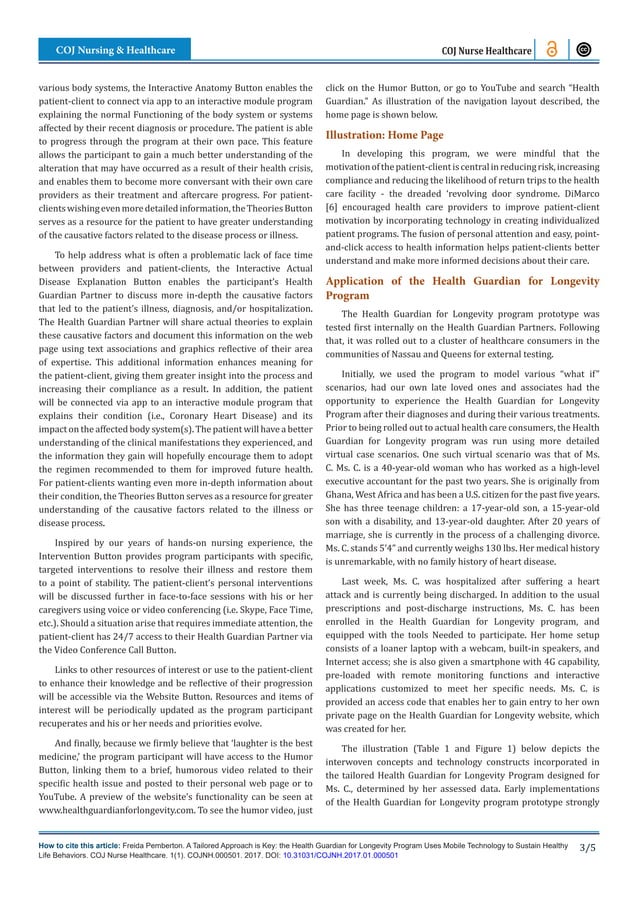 A Tailored Approach is Key: the Health Guardian for Longevity Program Uses Mobile Technology to ...