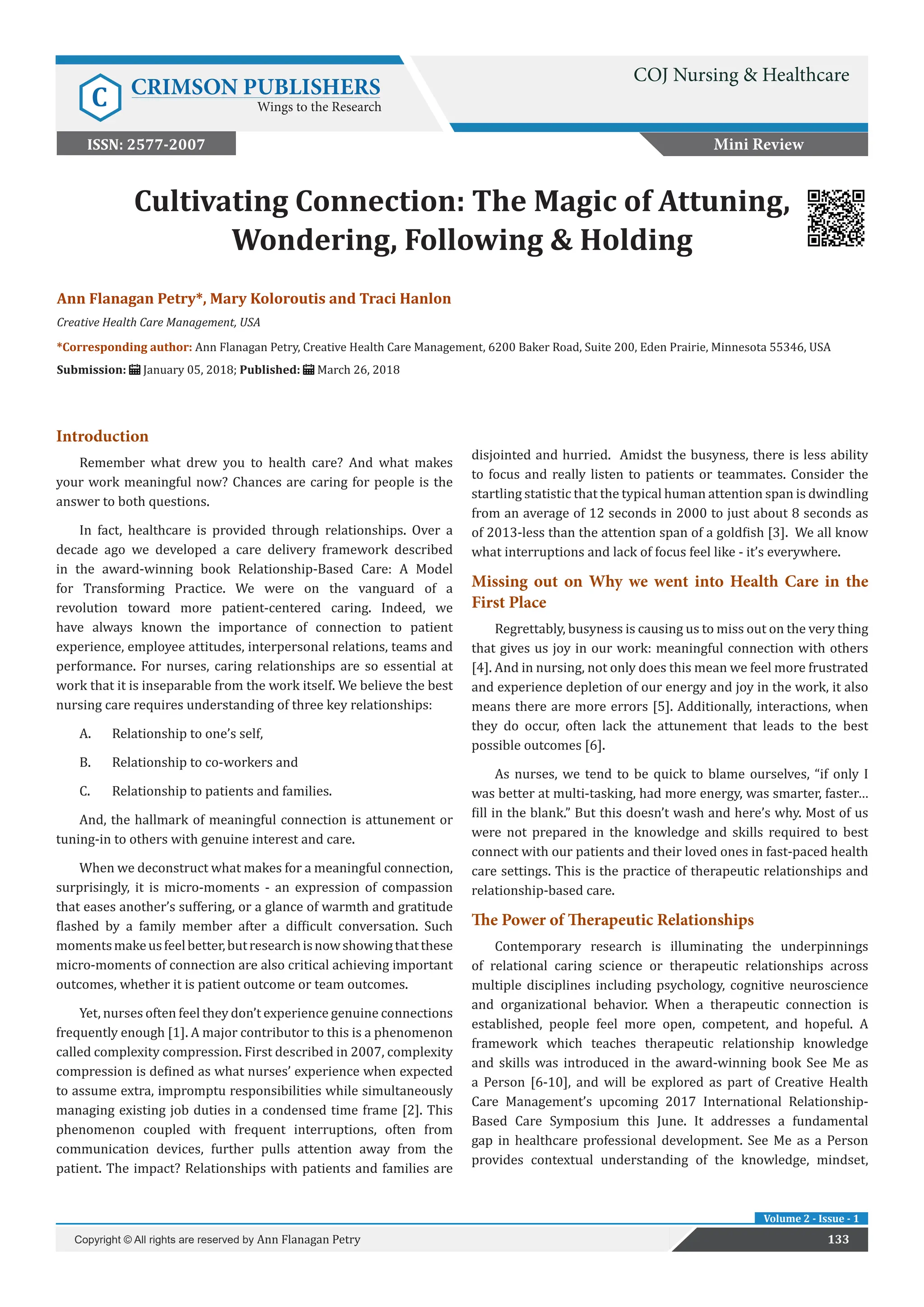 Cultivating Connection: The Magic of Attuning, Wondering, Following ...