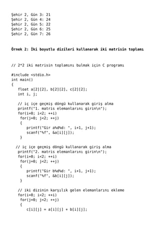 Cok boyutlu-diziler | PDF