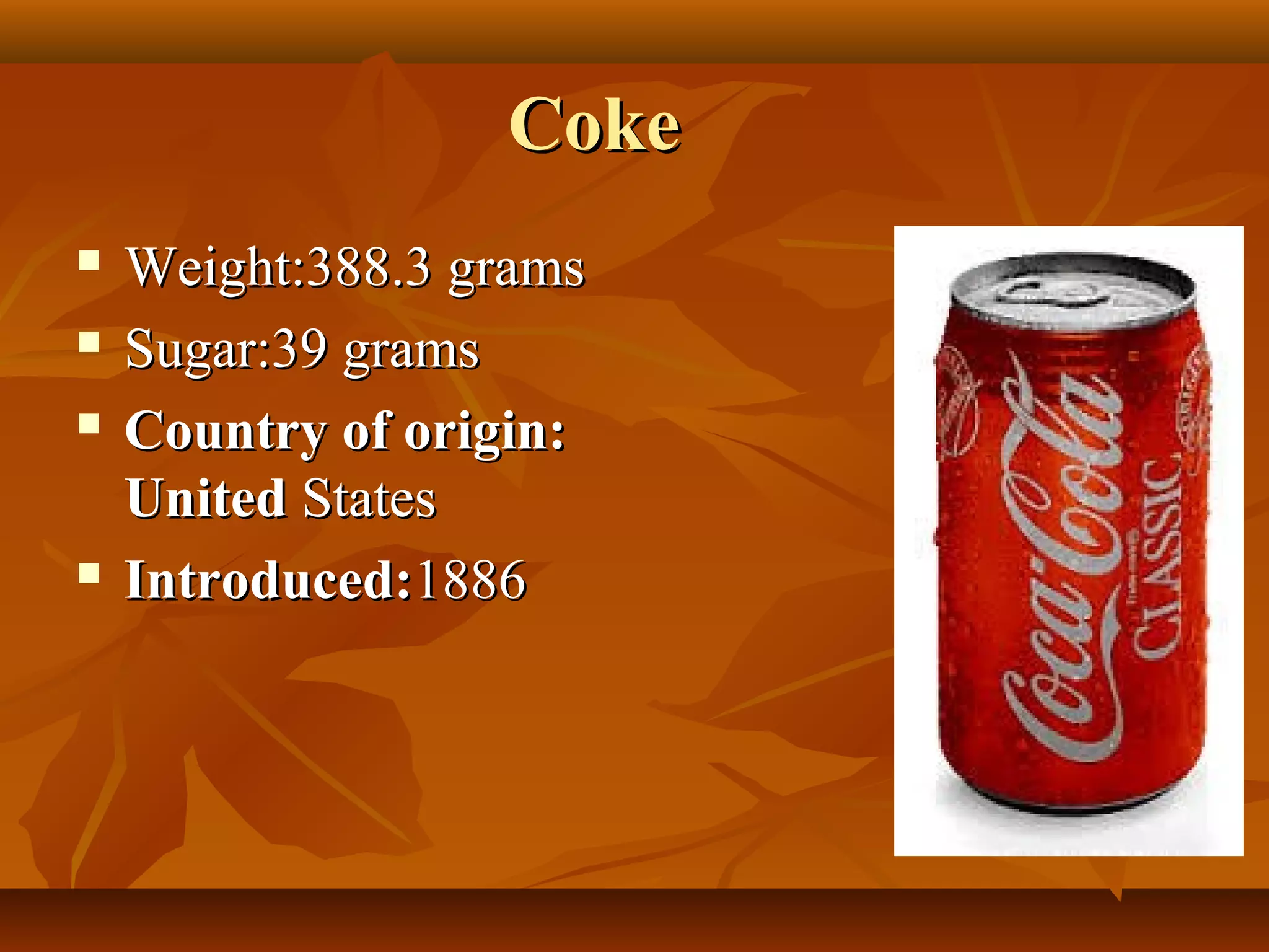 Coke, By Rushil Kumar | PPT | Food & Drink