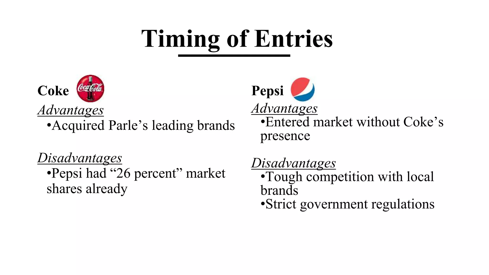 Coke and-pepsi-learn-to-compete-in-india | PPTX