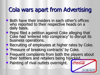 Coke Pepsi rivalry | PPT