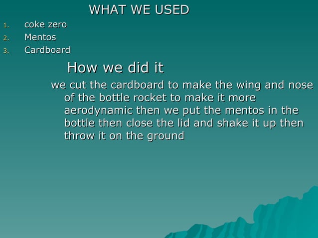 Coke and mentos | PPT