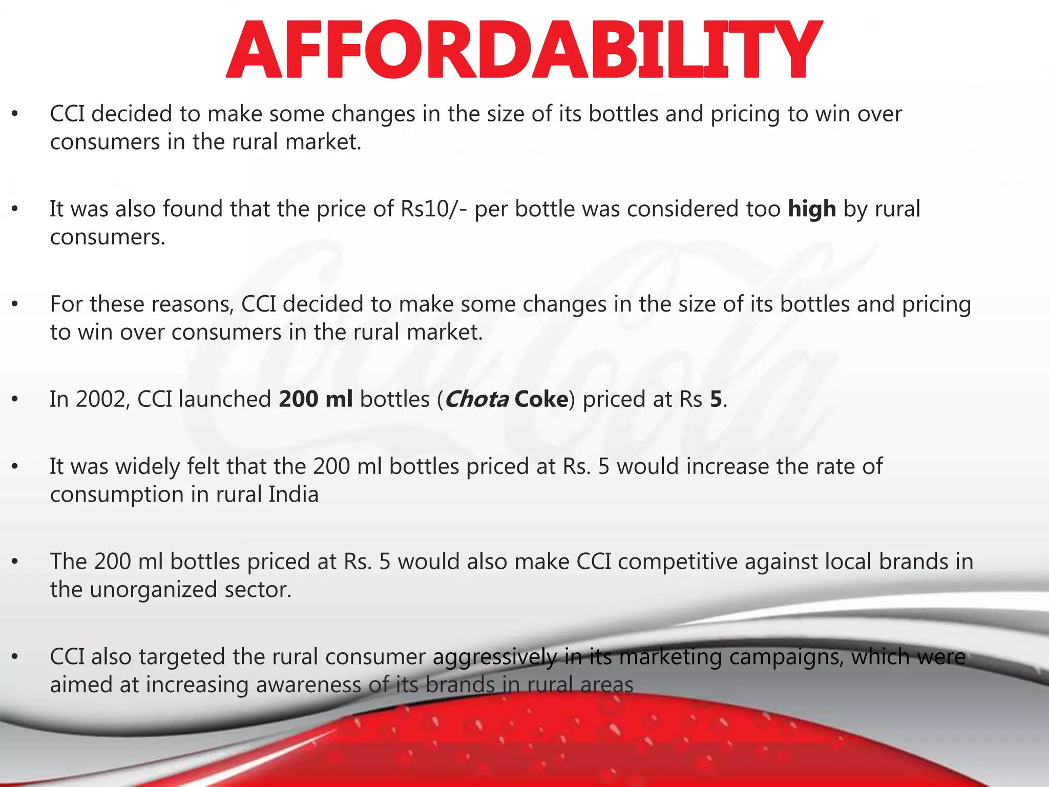 Coca Cola 's rural marketing strategy | PPTX