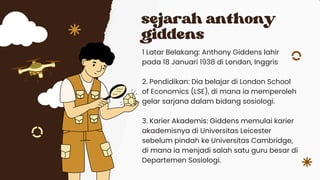 Moderitas Dr. Anthony Giddens (Dosen: Khoirin Nisai Shalihati M.A) | PPT