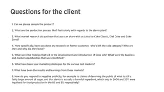 Coke Life - Strategy Proposal | PDF