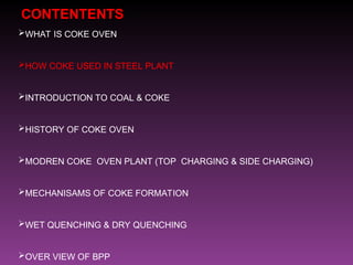 Coke oven process in Steel Plant similarly like | PPT