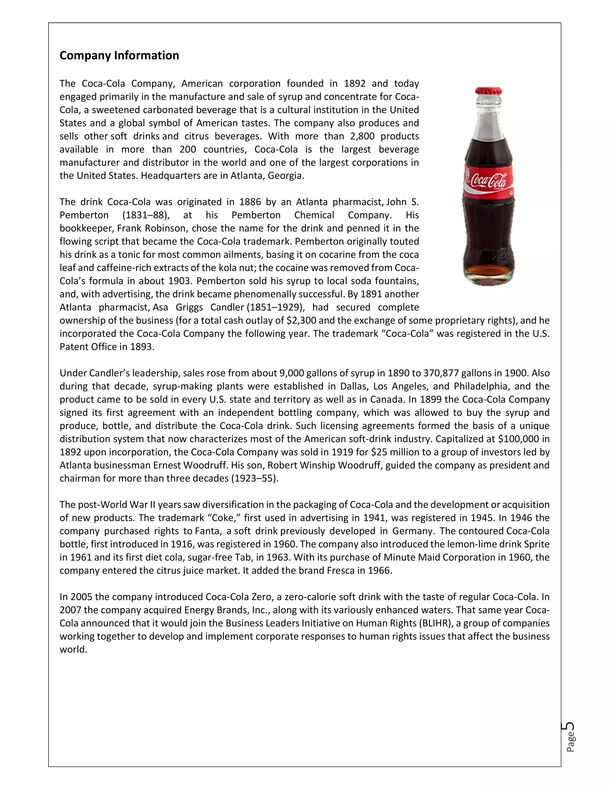 Pricing Strategies of Coca-Cola in India | PDF