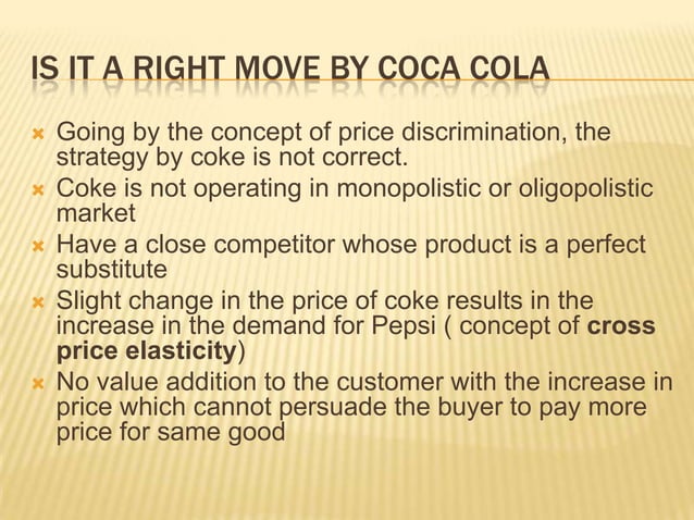 Coke pricing startegy draft2 | PPTX | Commodities | Economy