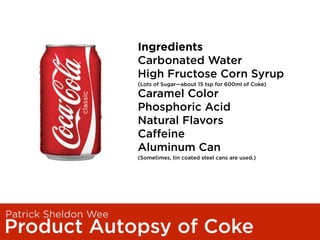 Coke Product Autopsy | PPT