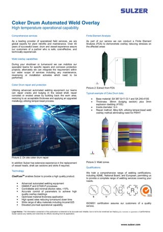 Coker drum weld overlay | PDF