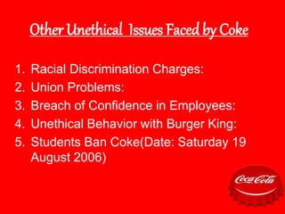 Coke recall current scenarios,conclusion,self-learning | PPTX | Recalls ...